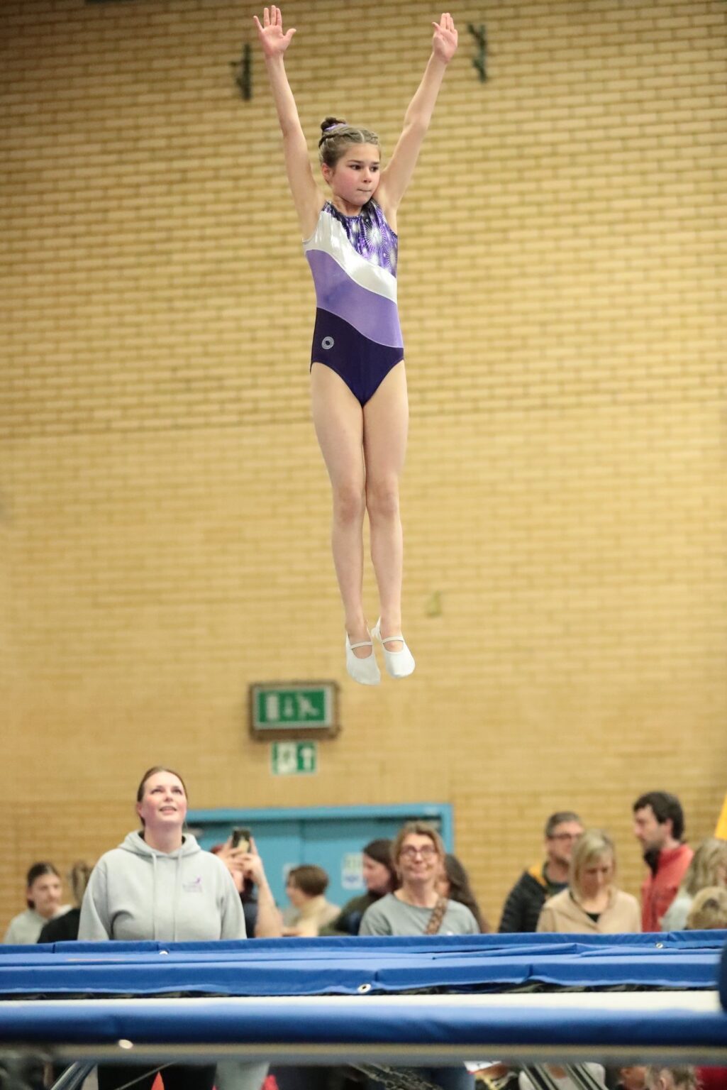 Matilda Aims High in North Region Schools Trampoline Competition - James Calvert Spence College