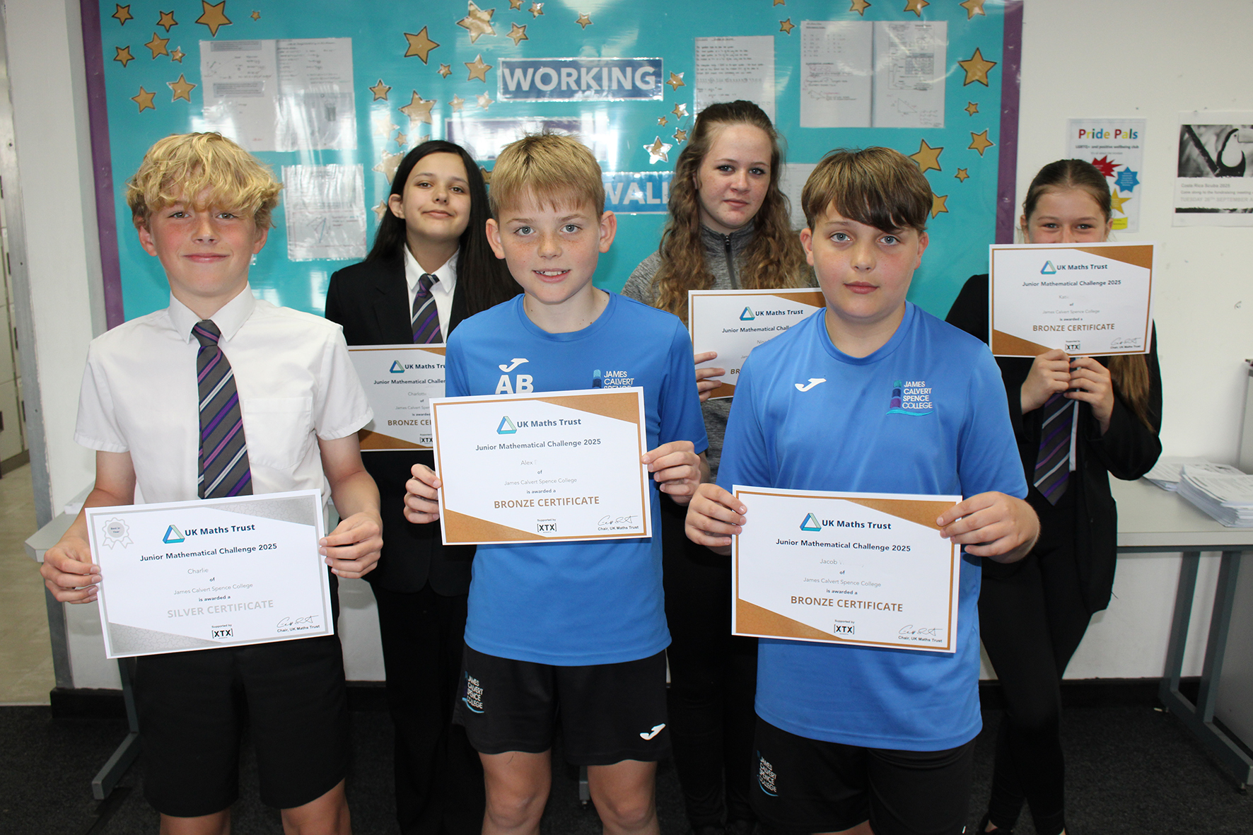 Bronze and Silver Awards for Maths Challenge competitors - James ...